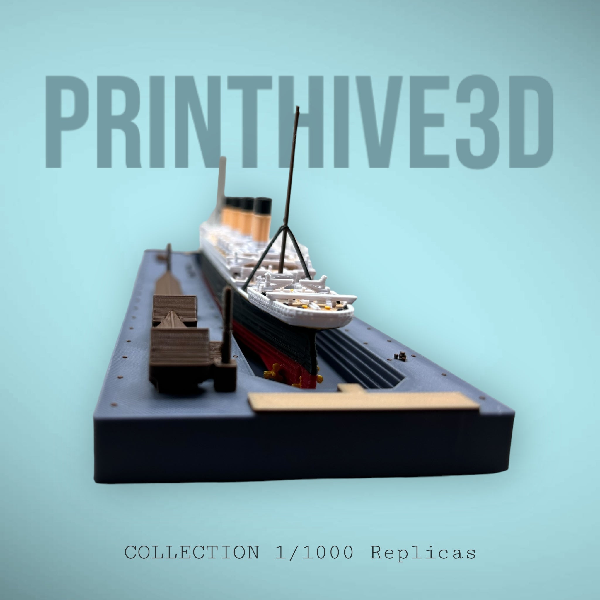 12” RMS Titanic Replica With Iceberg – PrintHive3d
