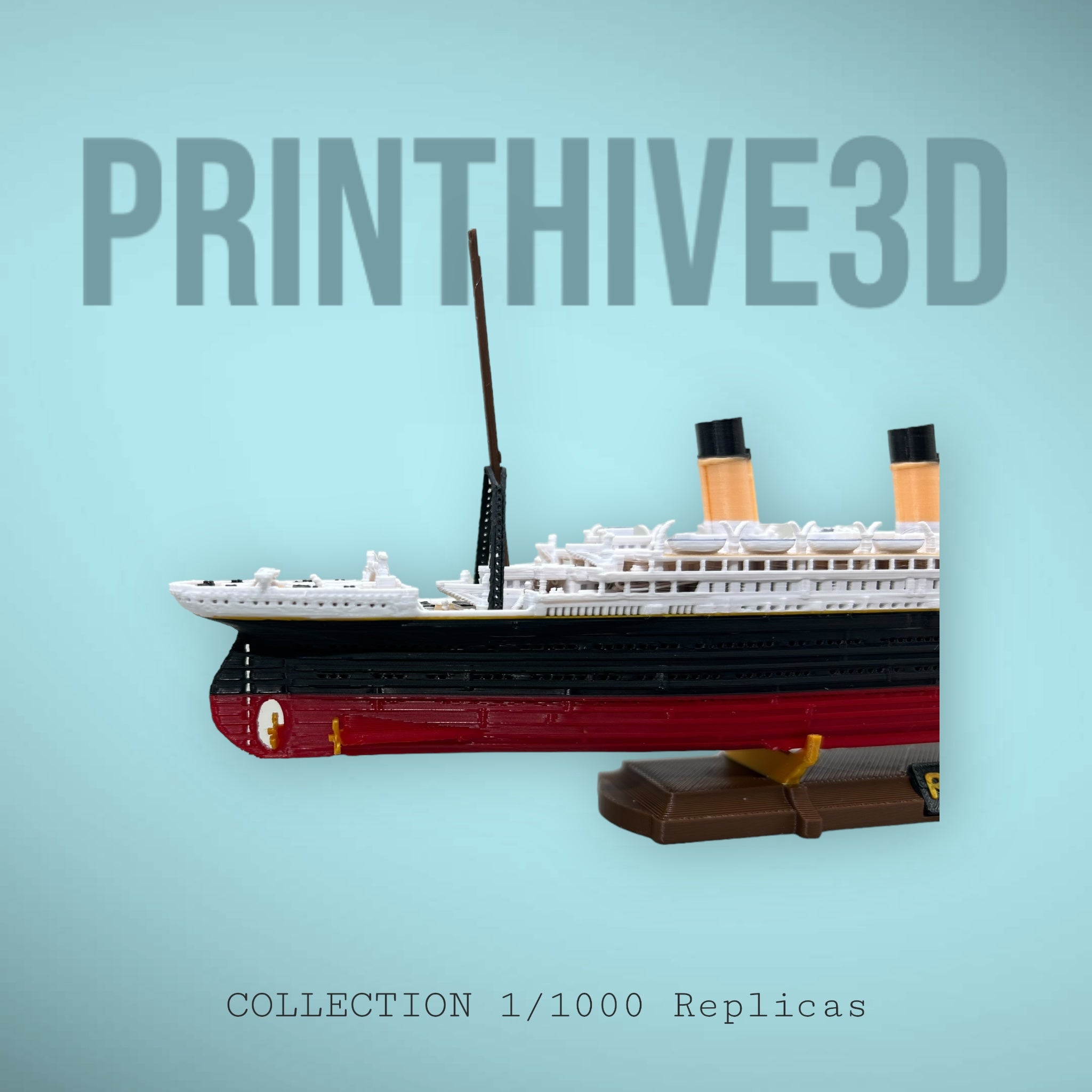 3 Ship Bundle RMS Titanic, Britannic, Olympic, Ship Replicas – PrintHive3d