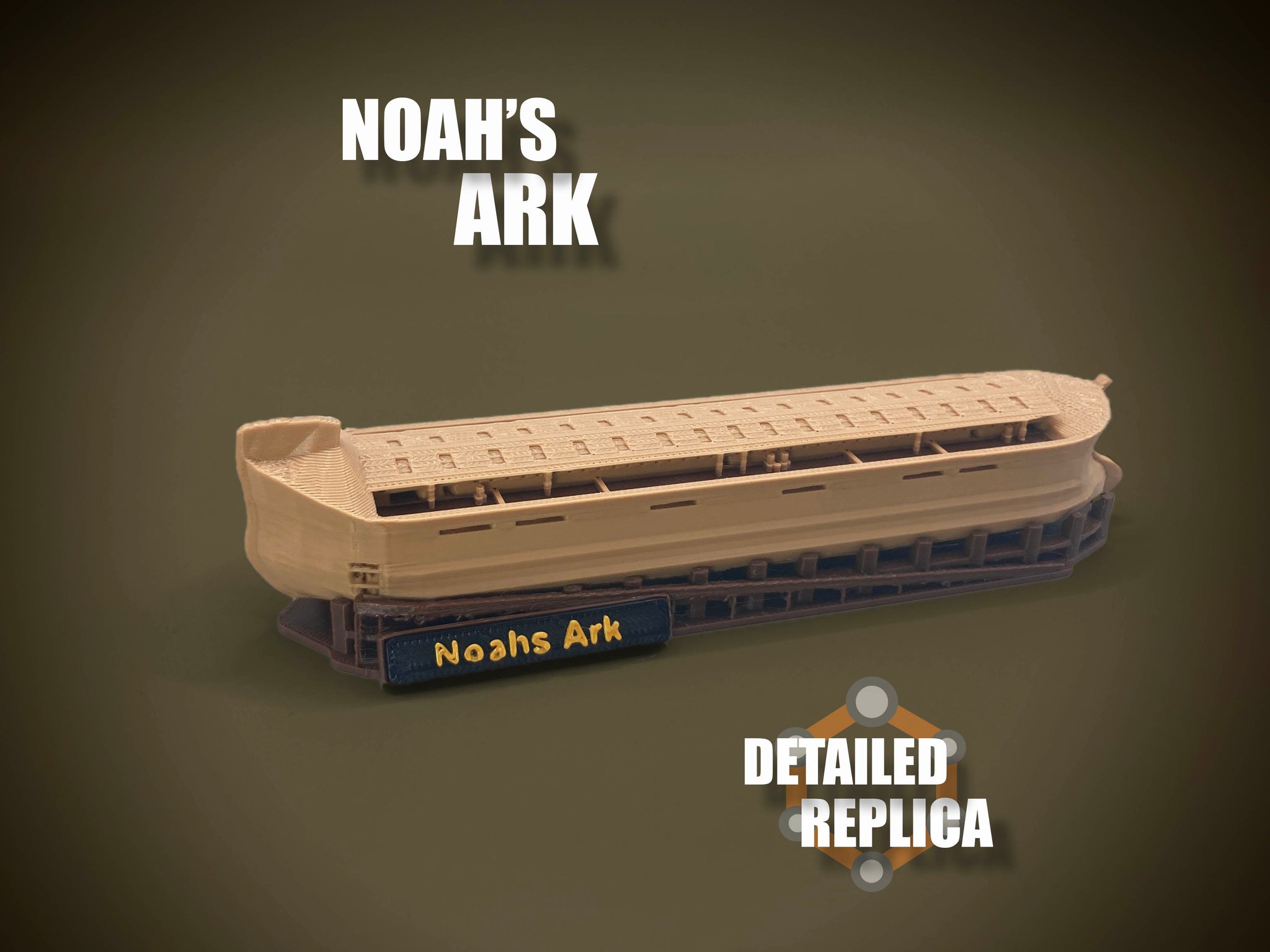 Detailed Noah's Ark Replica – PrintHive3d