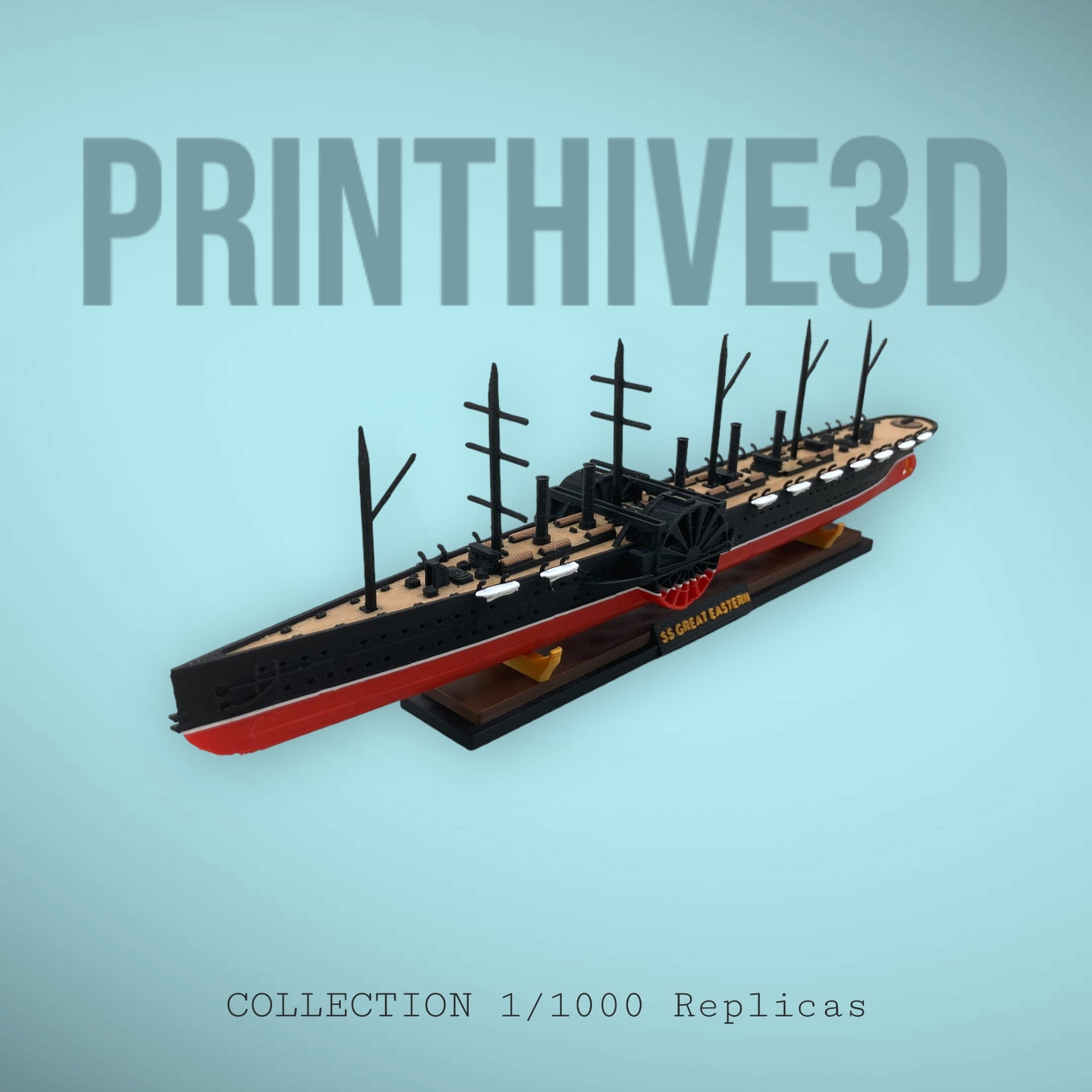 12" SS Great Eastern Replica – PrintHive3d
