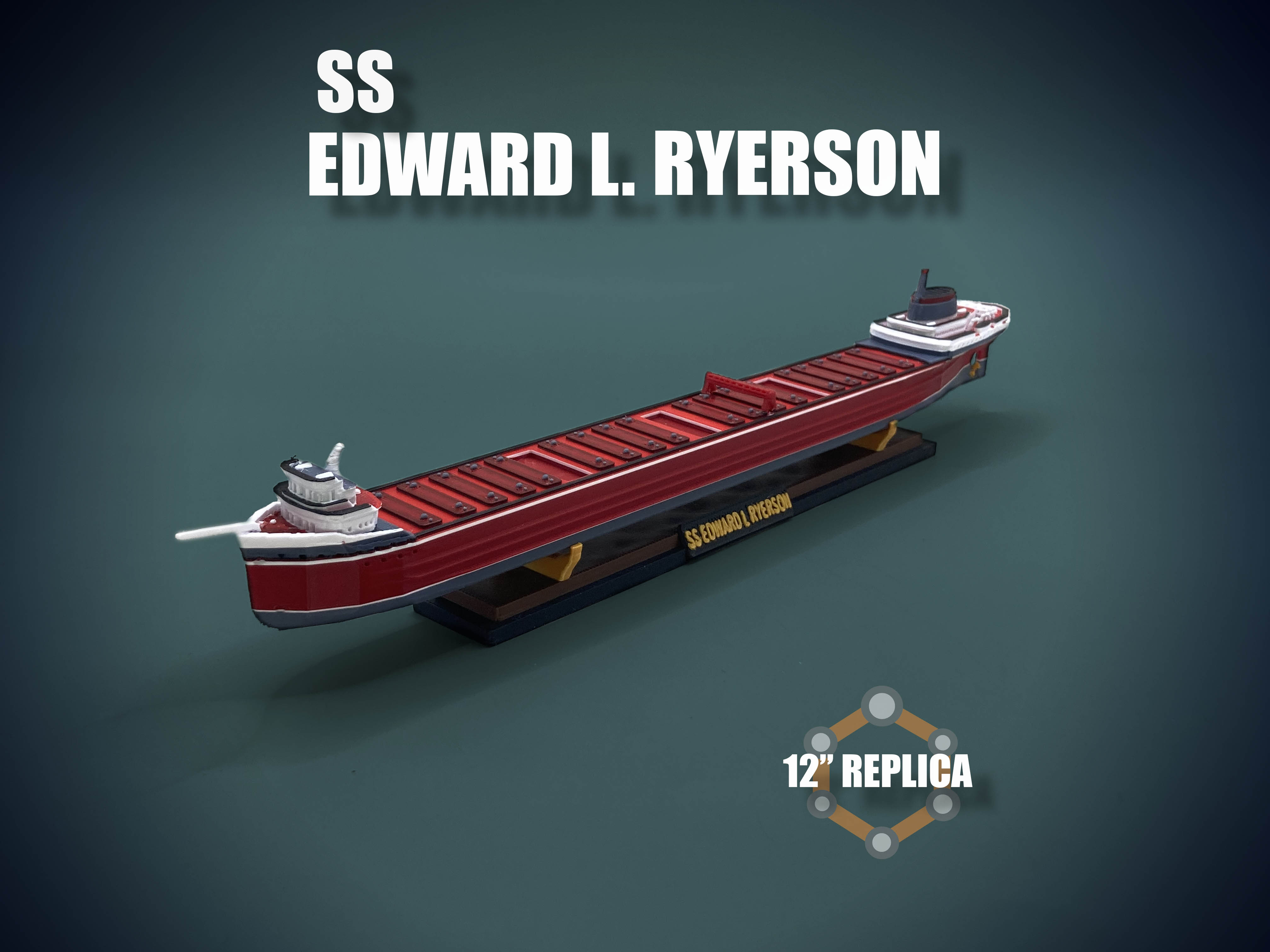 12" SS Edward L. Ryerson Replica – PrintHive3d