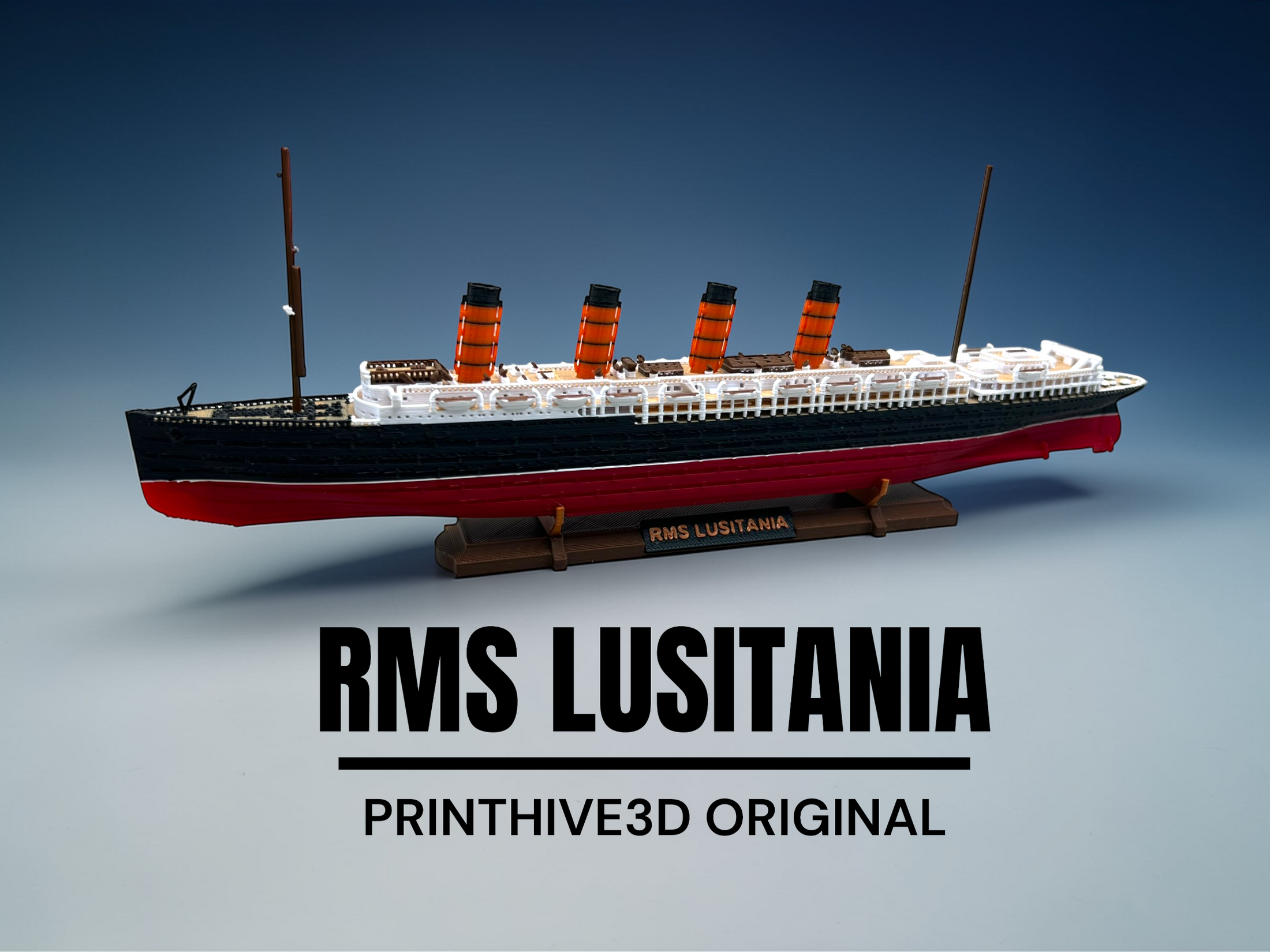 12" RMS Lusitania Replica – PrintHive3d