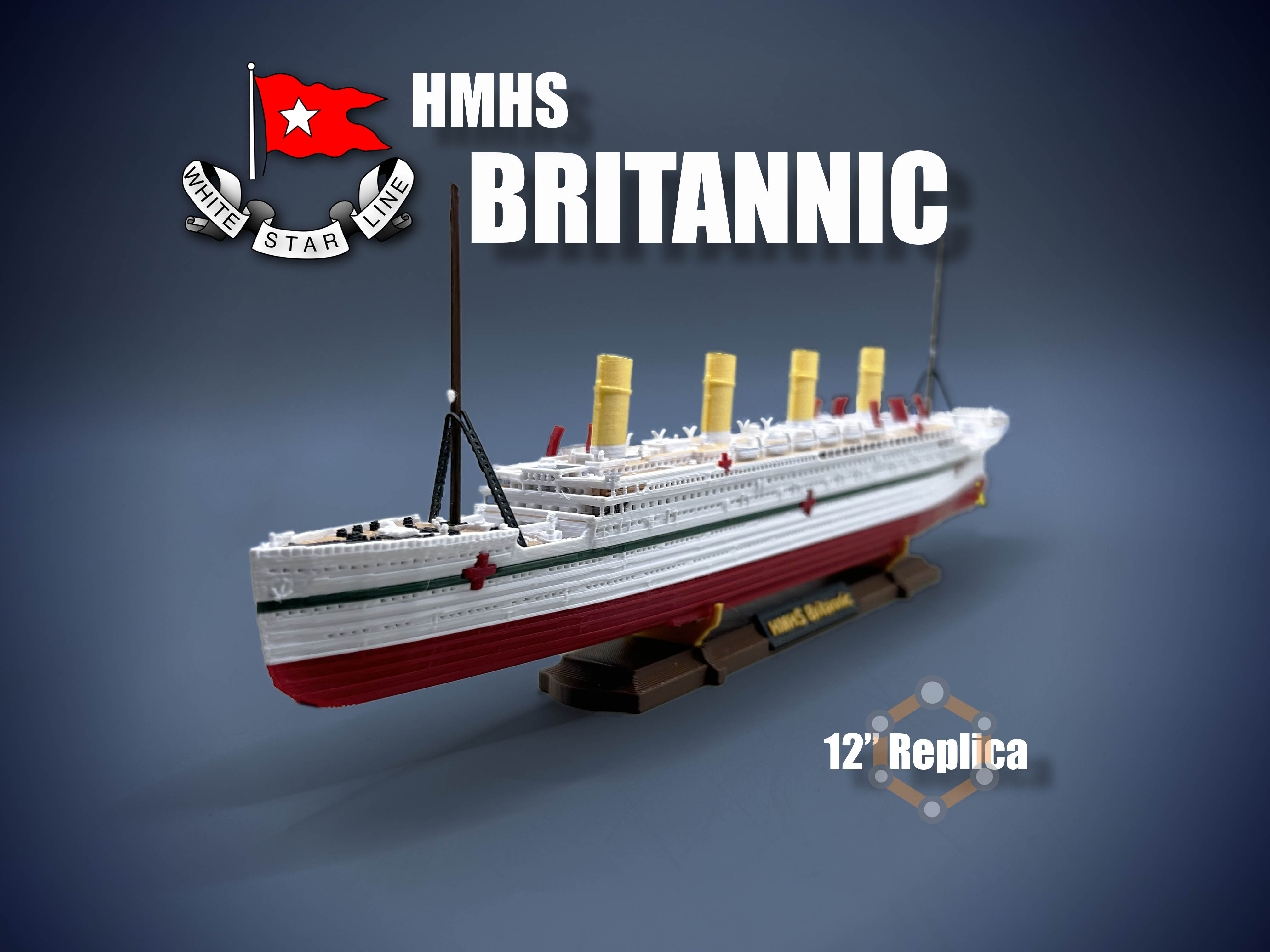 12” HMHS Britannic Replica – PrintHive3d