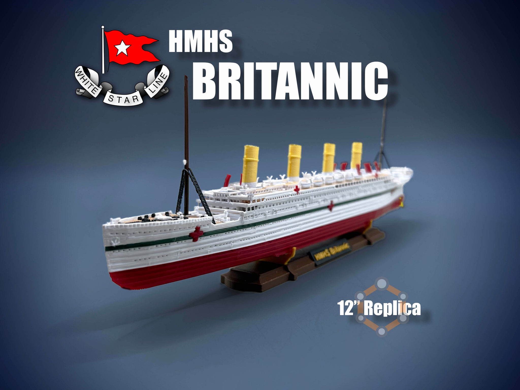 12” HMHS Britannic Replica – PrintHive3d