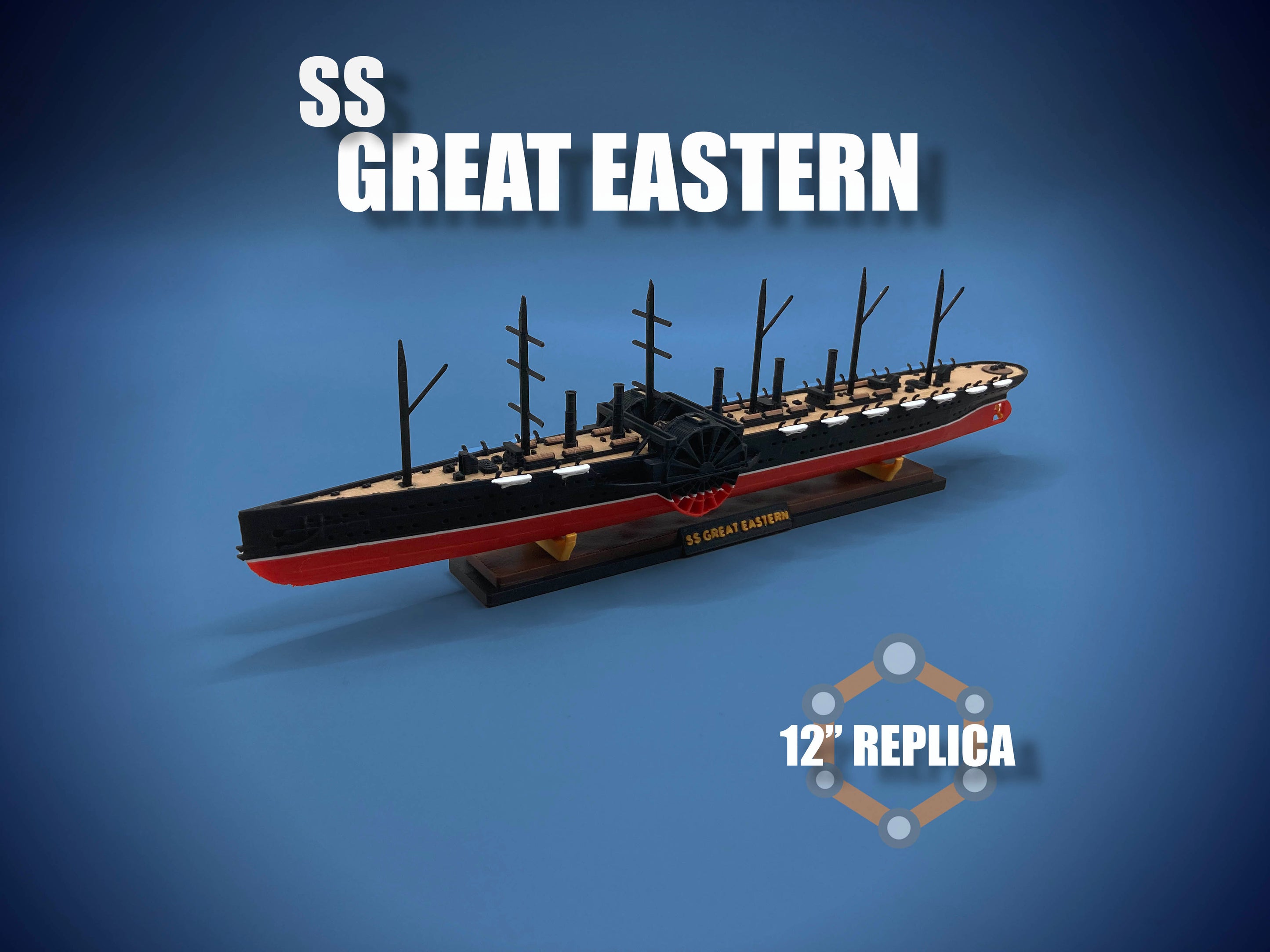 12" SS Great Eastern Replica – PrintHive3d