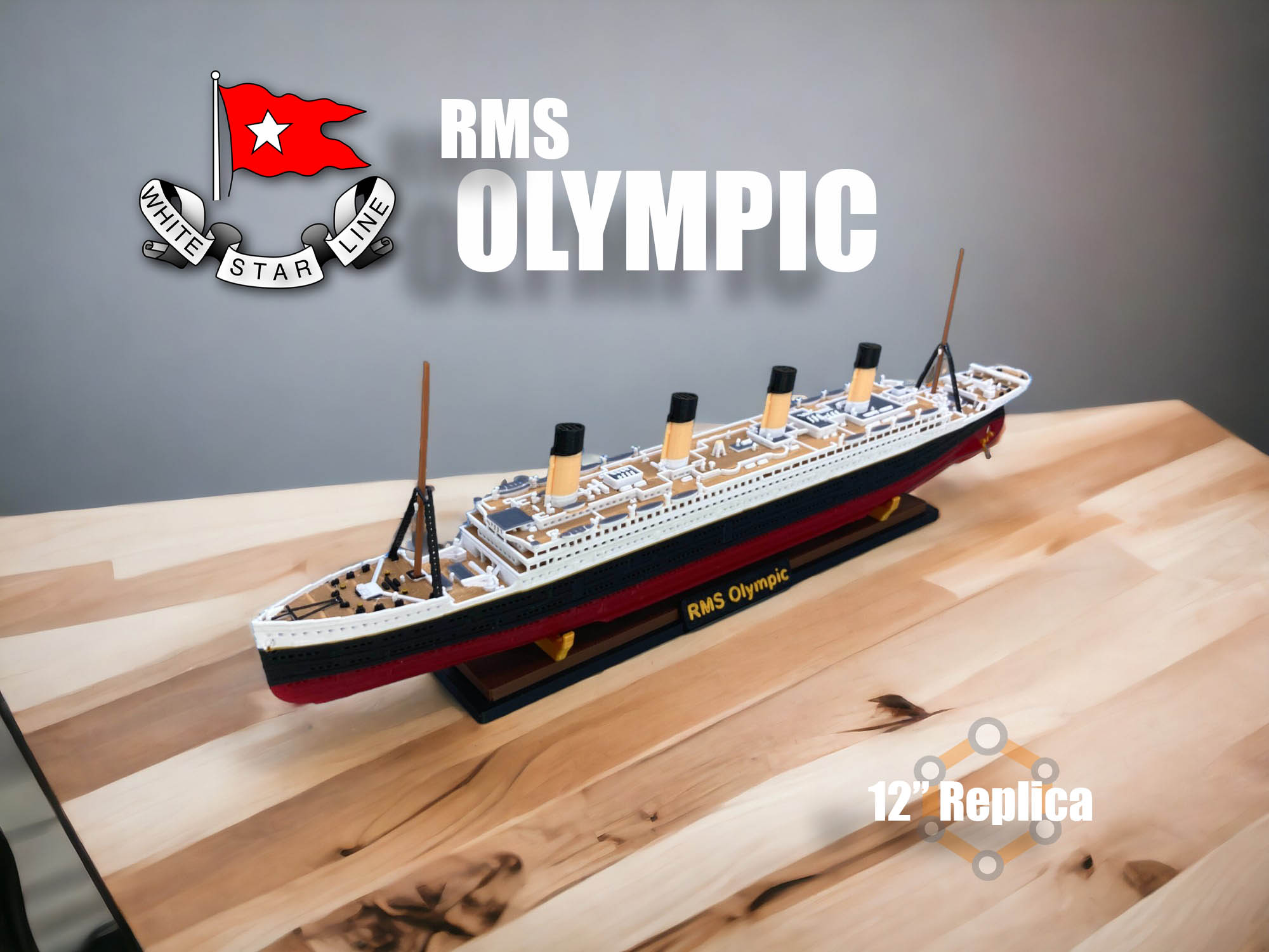 12" RMS Olympic Replica – PrintHive3d
